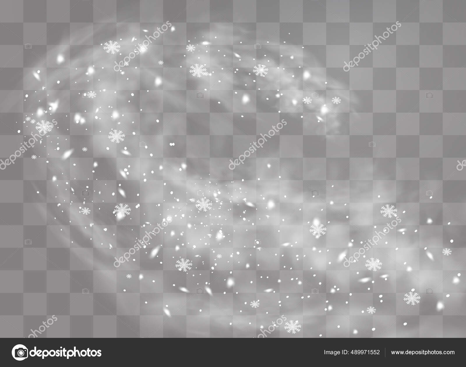 White gradient winter snow wind with fog. Stock Vector Image by ...