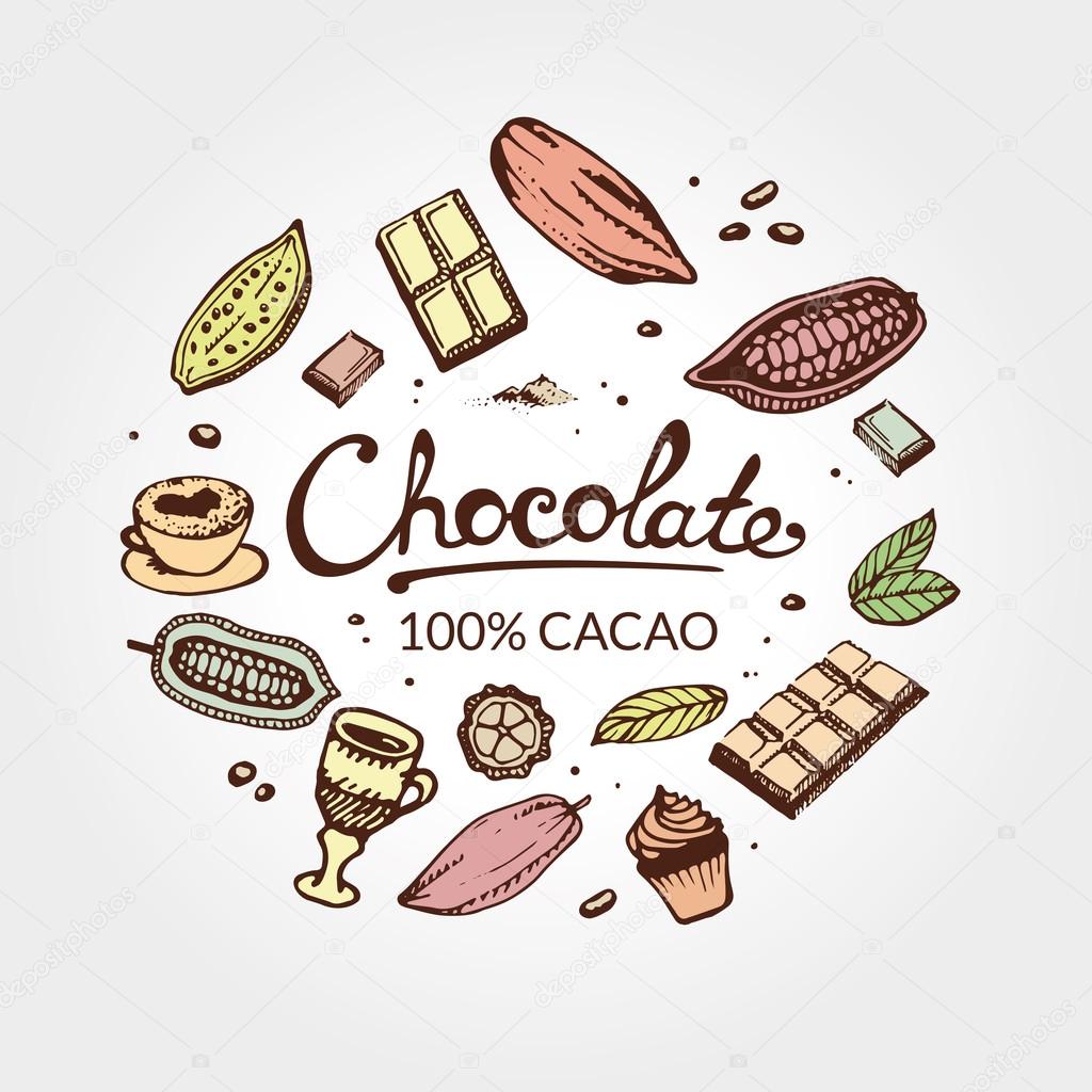 Chocolate cacao color Stock Vector Image by ©PirinaIrina #92704320