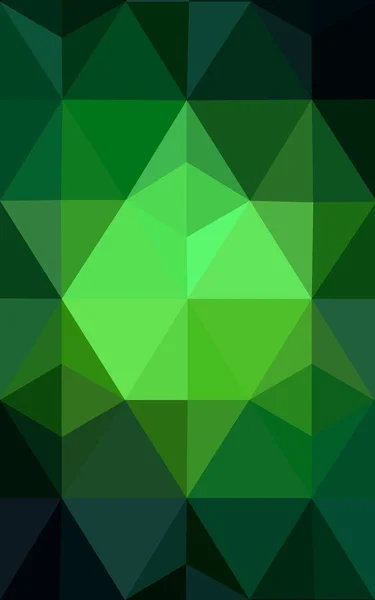 Dark green polygonal design pattern, which consist of triangles and ...