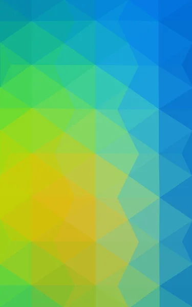 Multicolor green, blue polygonal design pattern, which consist of ...