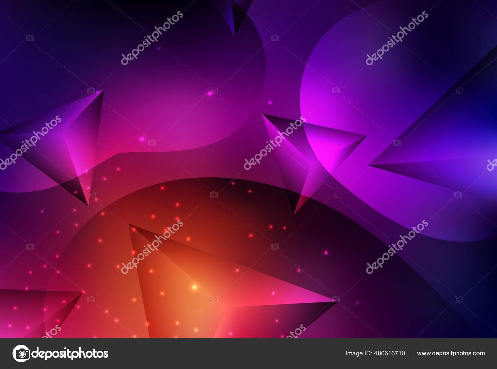 Purple Abstract Borders