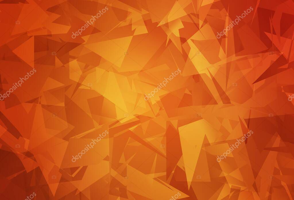 Patrón vectorial rojo claro con polígonos aleatorios. Ilustración ...