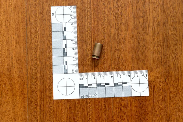 Crime Scene Investigation Bullet Casing Piece Evidence Placed Forensic ...