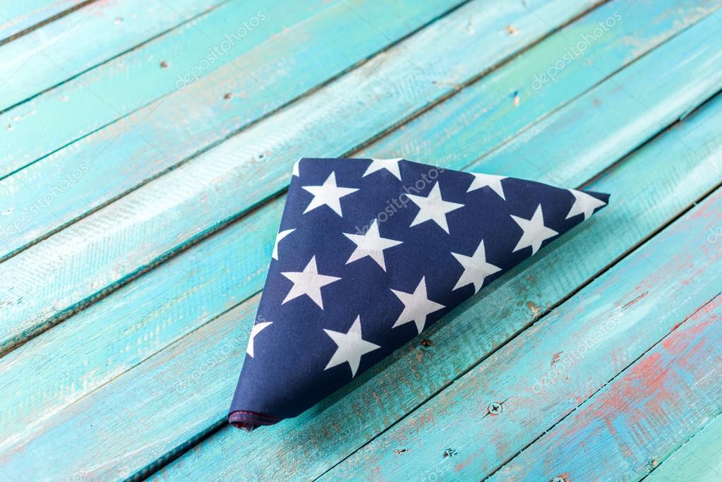 Folded American Flag — Stock Photo © TPOphoto #100747338