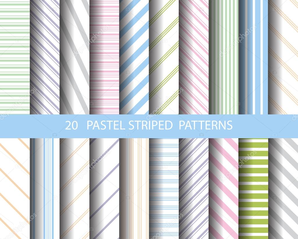 20 striped patterns Stock Vector by ©wongwichainae.gmail.com 93824984