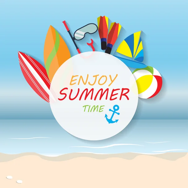 Background: summer logo | Summer background with logo — Stock Vector ...