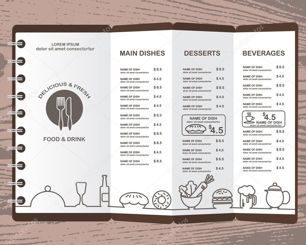 Infographic Menu Design
