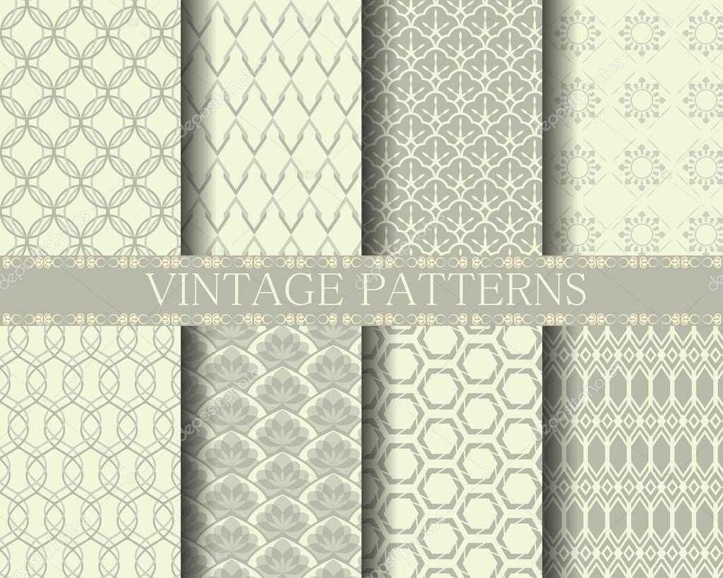 10 different vintage patterns Stock Vector Image by ©wongwichainae ...