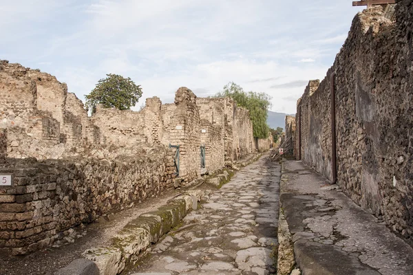 Archaeological remains of the ancient Roman city of Pompeii, Italy ...
