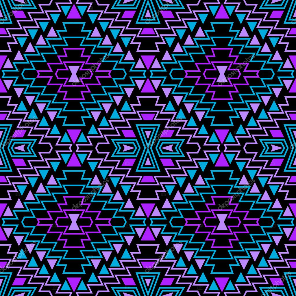 Bright Aztec Print Wallpaper