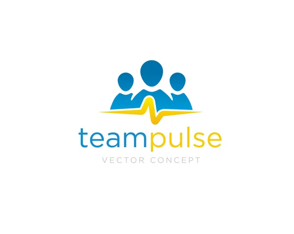 Teamwork concept logo. Team work icon on white Stock Vector Image by ...