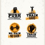 Workout Gym Sport and Fitness Motivation Stock Vector Image by ©wow.subtropica #93755818