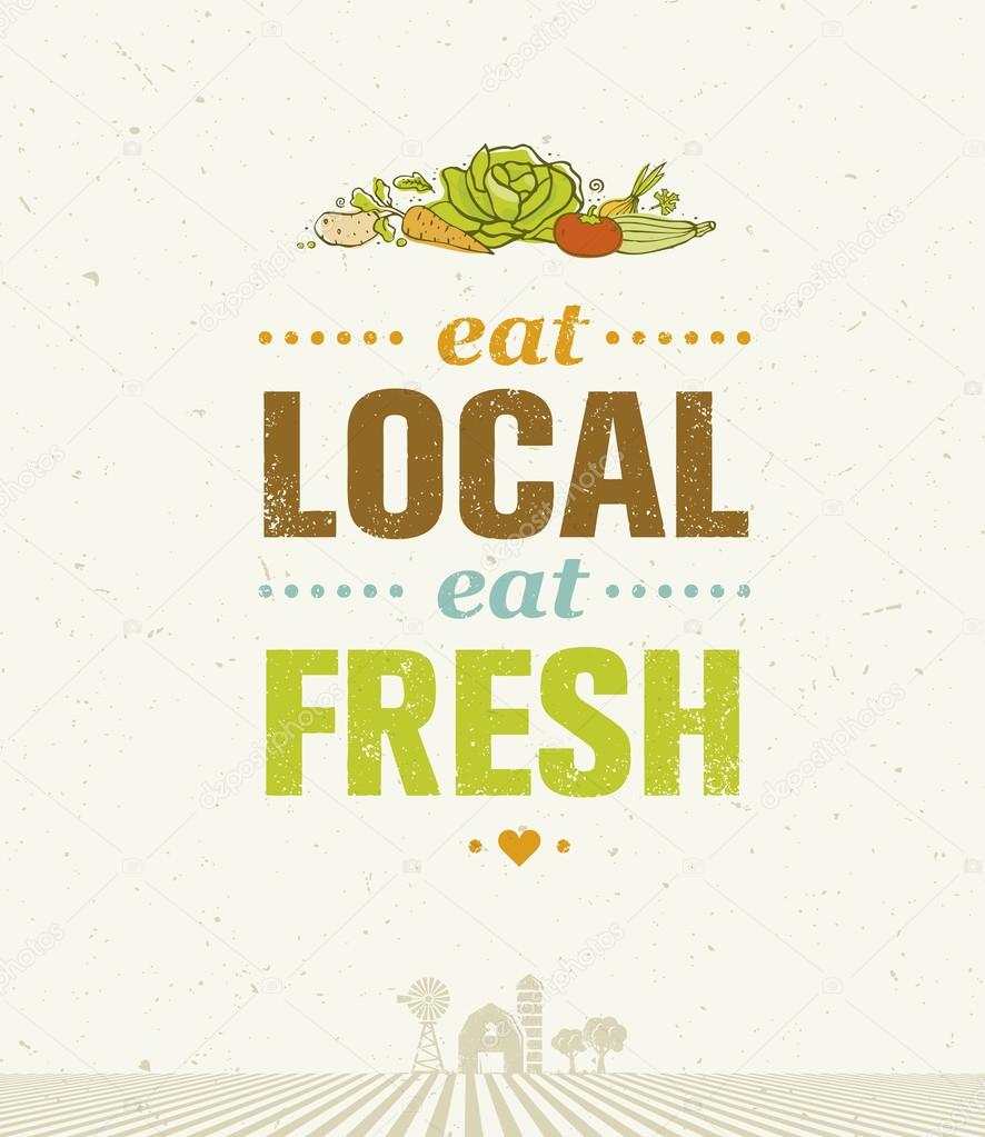 Eat Local Poster