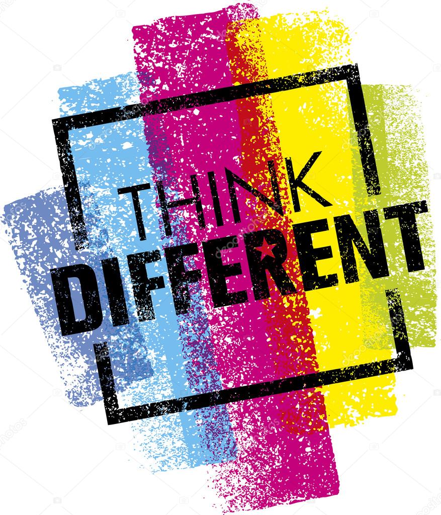 Think Different poster Stock Vector Image by ©wow.subtropica #93754286