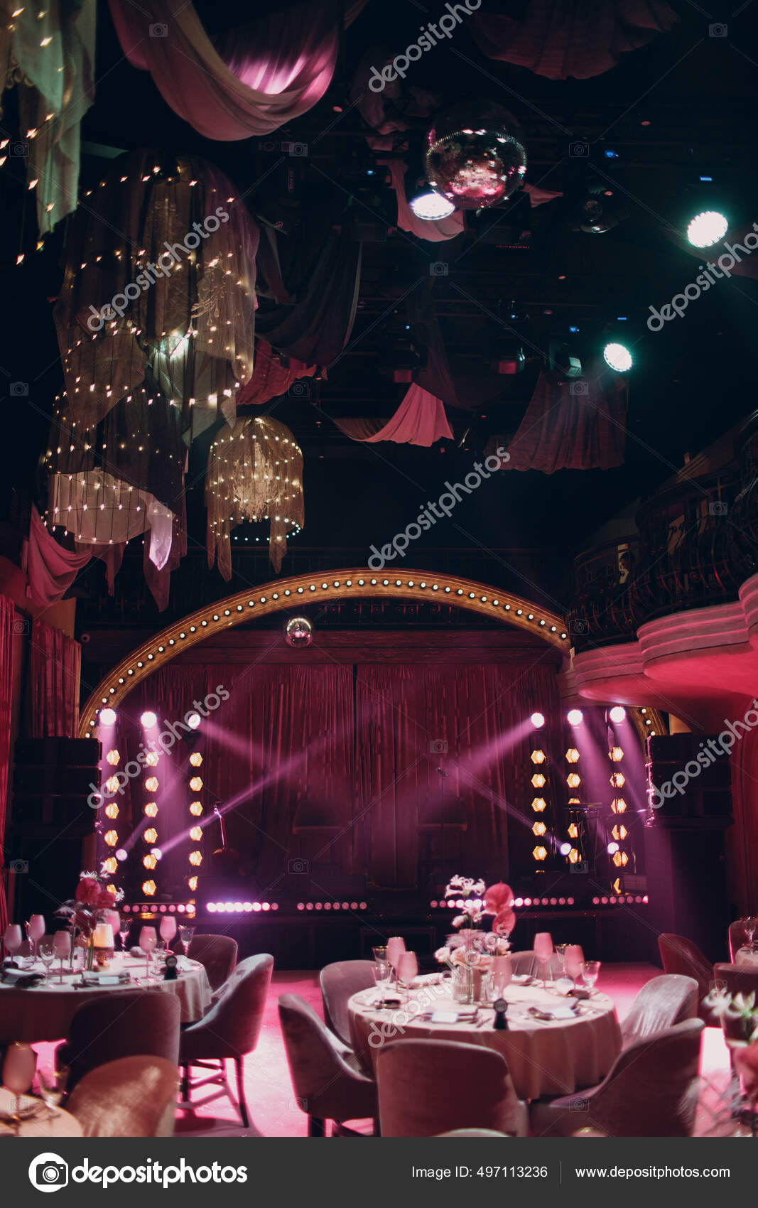 Cabaret Table Decorations