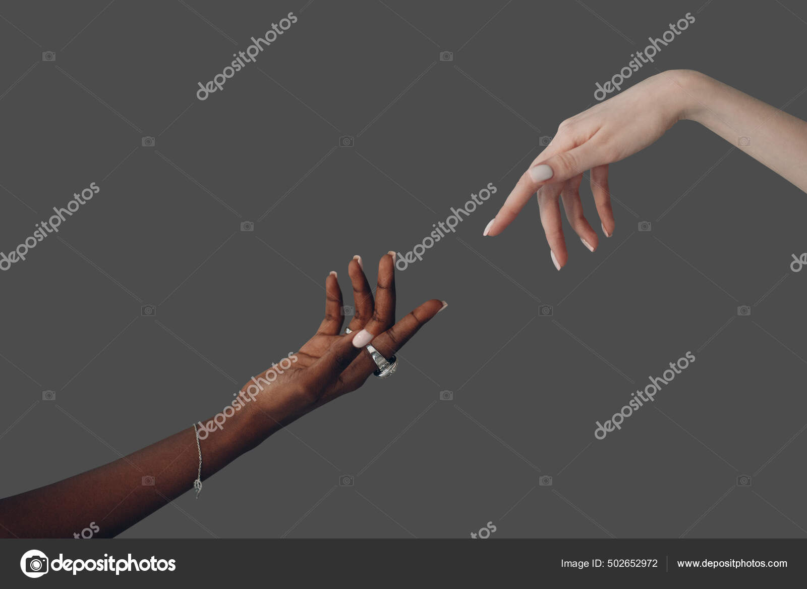 African American Hand Reaching