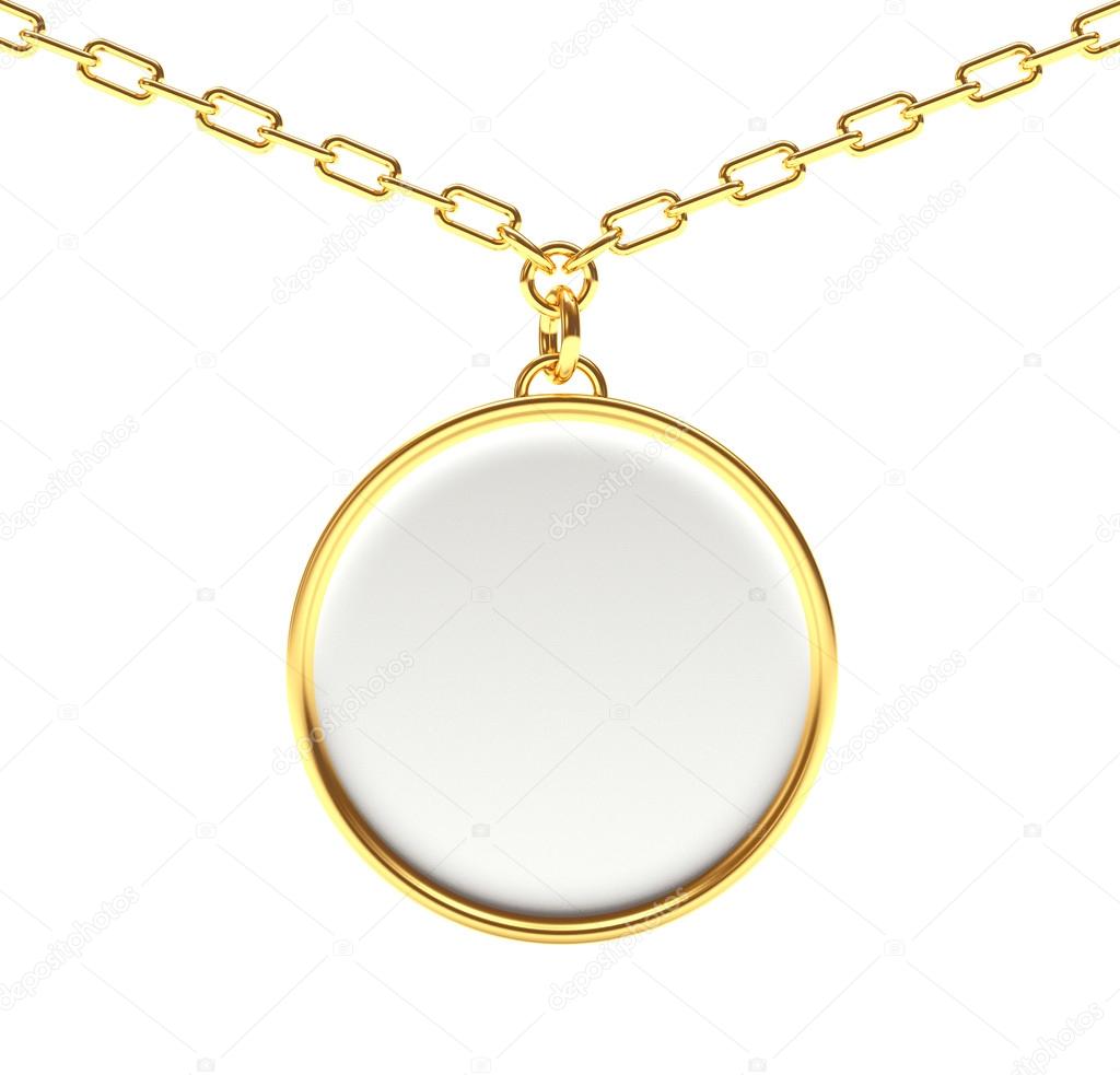 Blank Gold Medallion