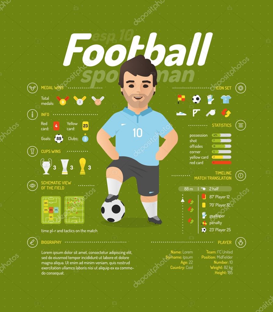 Football infographic signs — Stock Vector © alexdrumcheg.gmail.com ...