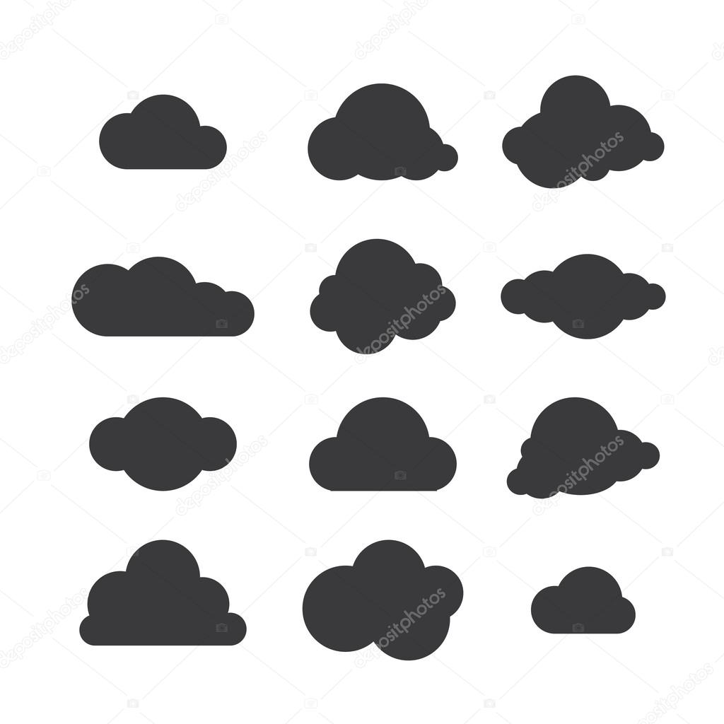 Image vectorielle Illustration vectorielle de la collection nuages. par ...