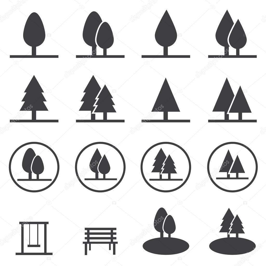 Park icons, vector icon Stock Vector by ©misterjabmail.gmail.com 105973970