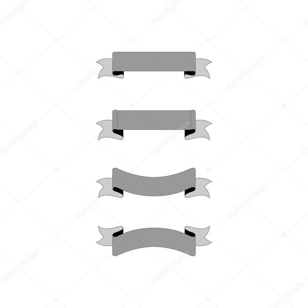 Ribbons Crest Tapes Stock Vector by ©mizlatic 103545098