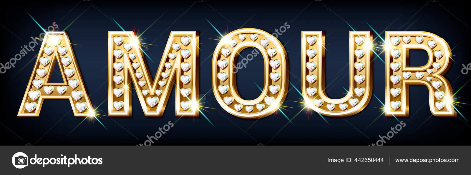Word golden Amour vector Stock Vector Image by ©danilina.olga.gmail.com ...