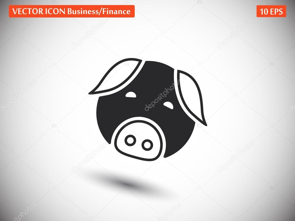 Cabeza de cerdo o icono de cara Vector de stock #103038000 de ©StudioIcon