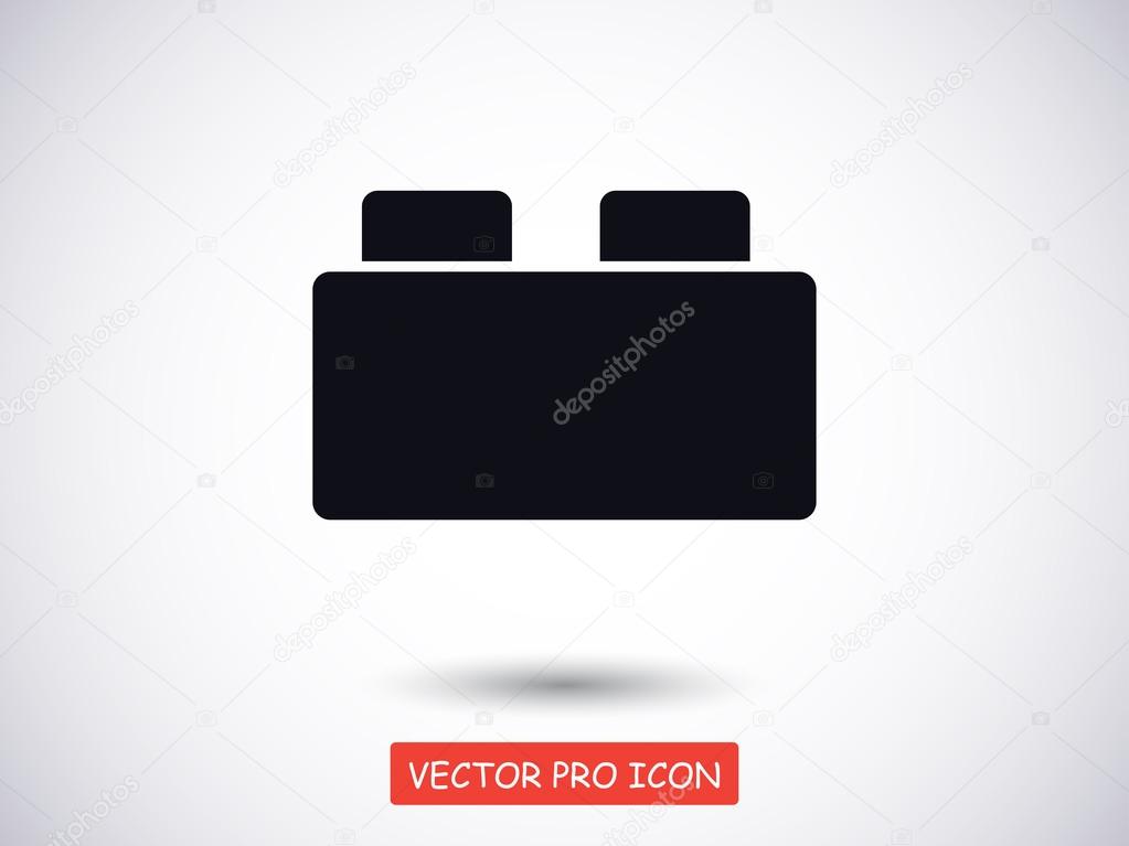 Building block flat design icon — Stock Vector © StudioIcon #104826584