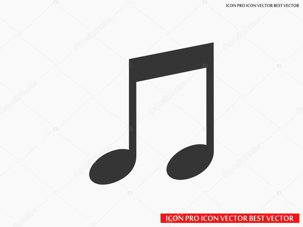 Image vectorielle Icône note de musique par ©StudioIcon - 107475444