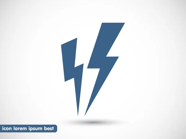 Two thunder lightning symbols — Stock Vector © corneliap #7198655