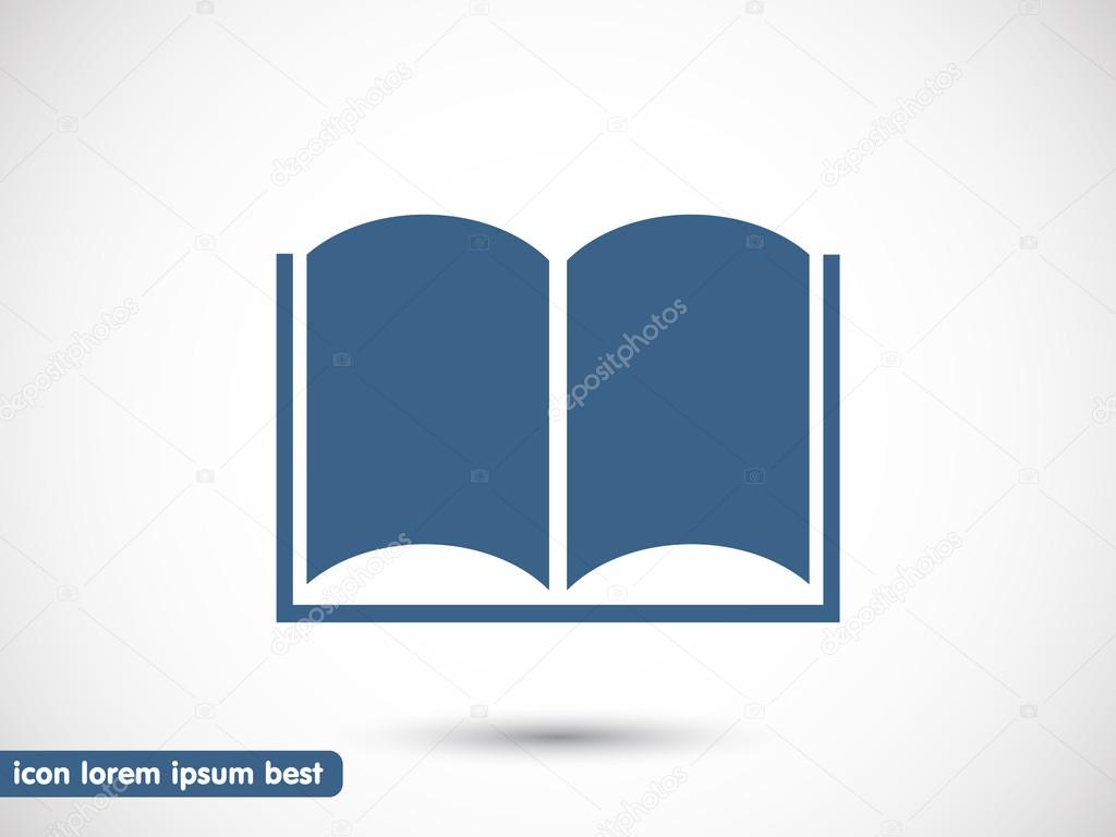 Libro abierto icono Vector de stock #115676484 de ©StudioIcon