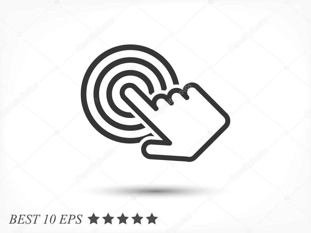 Hand click icon — Stock Vector © StudioIcon #99358540