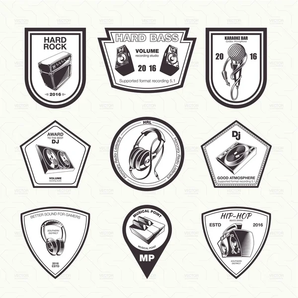 Instruments logos Stock Vectors, Royalty Free Instruments logos ...