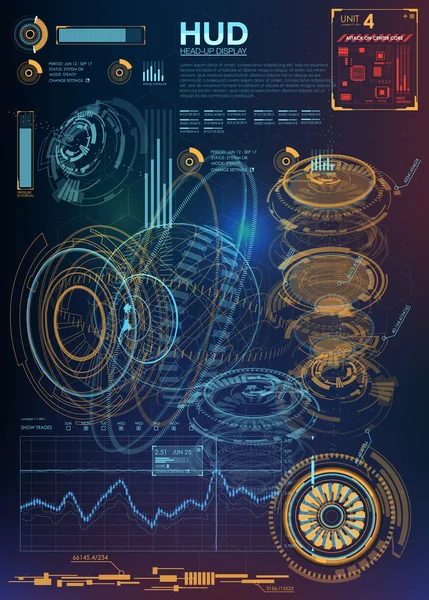 HUD UI for business app Stock Vector Image by ©andrei.dvaretski.yandex ...