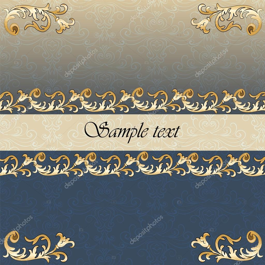 Vintage background with classic royal ornaments Stock Vector Image by ...