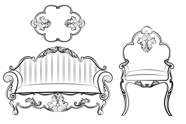 Imperial Royal Sofa — Stock Vector © inagraur.ymail.com #104763484