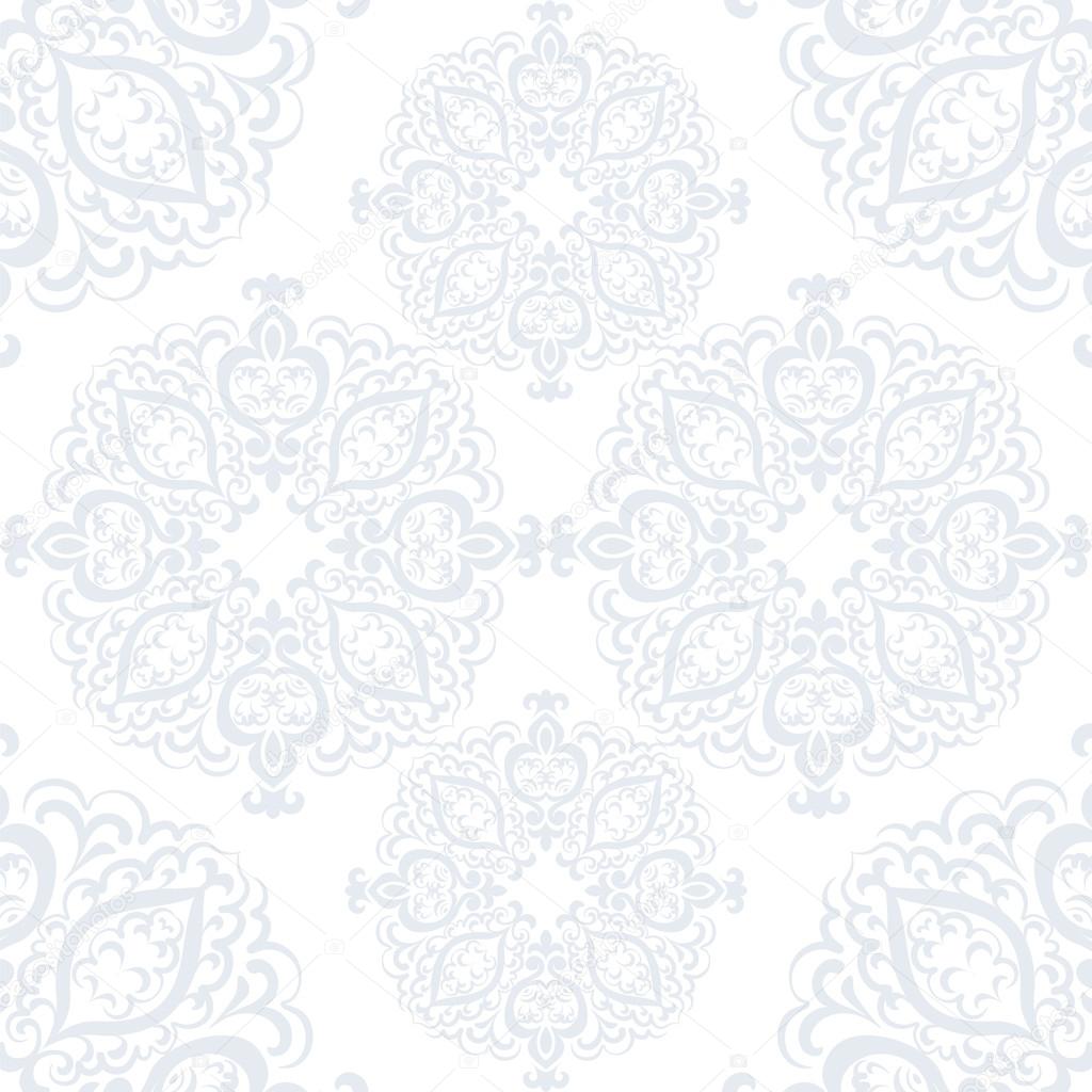 Vector floral damask pattern background Stock Vector by ©inagraur.ymail ...