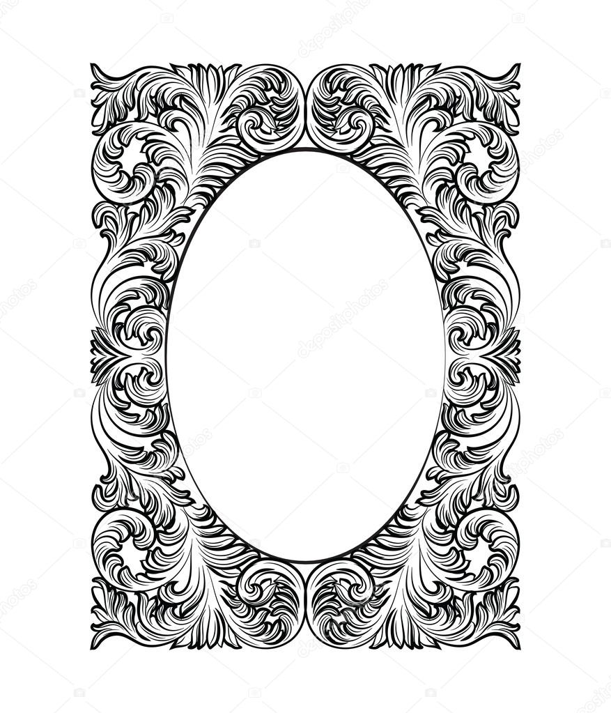 Vintage imperial barroco marco rococó Vector de stock #117274248 de ...