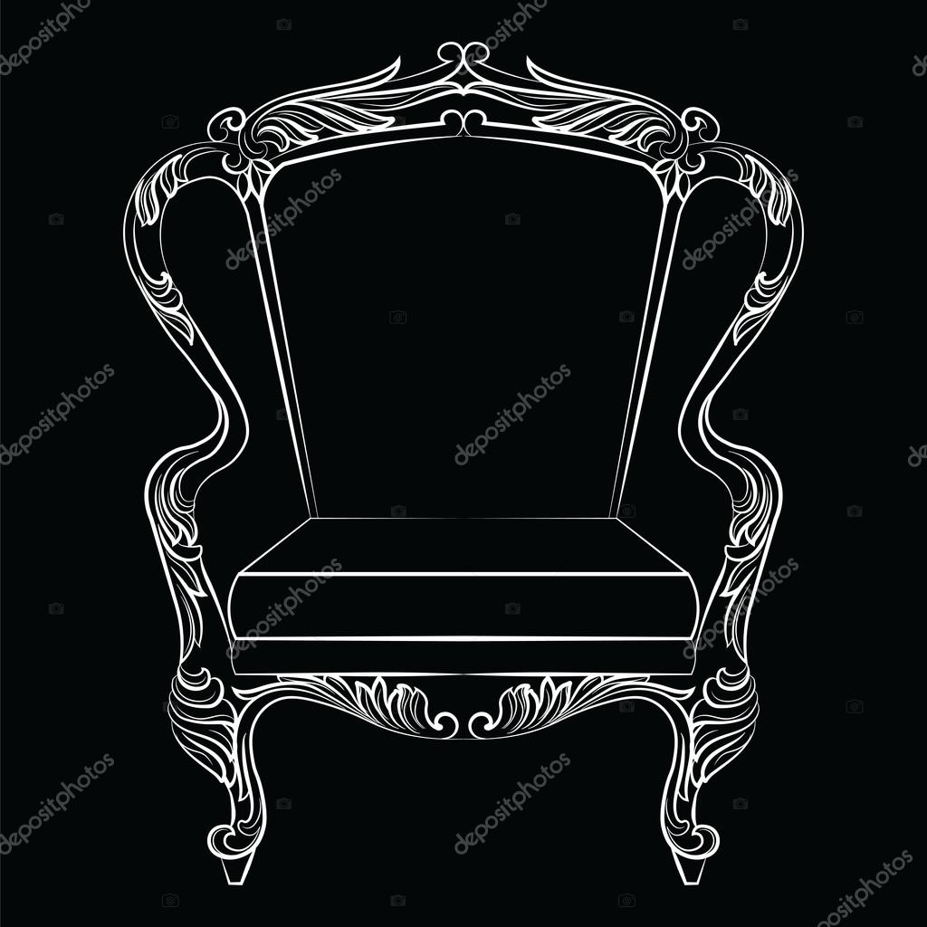 Fabulous Rich Baroque Rococo Armchair Stock Vector Image by ©inagraur ...