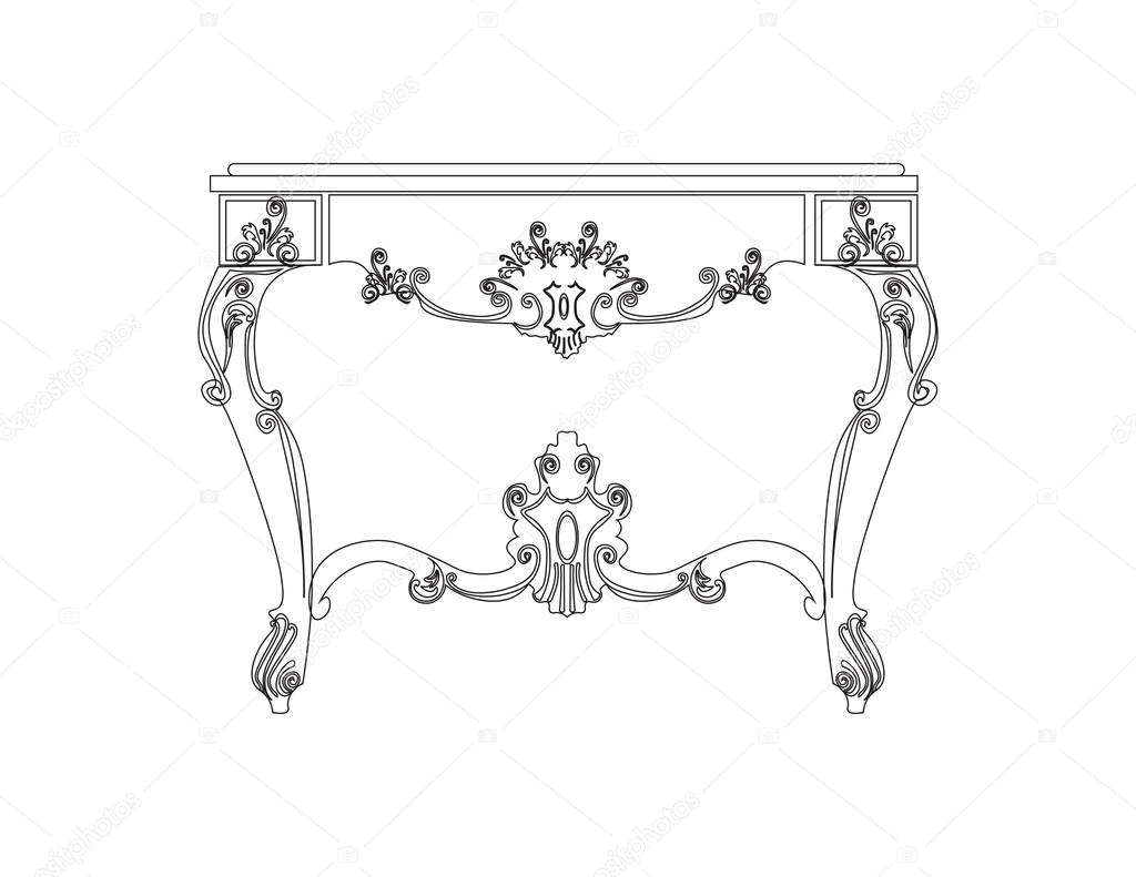 Classic royal table ornament Stock Vector by ©inagraur.ymail.com 94540156