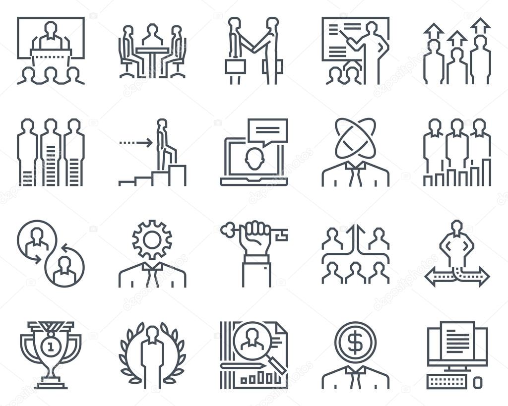 Corporate business icon set Stock Vector by ©Howcolour 103803378