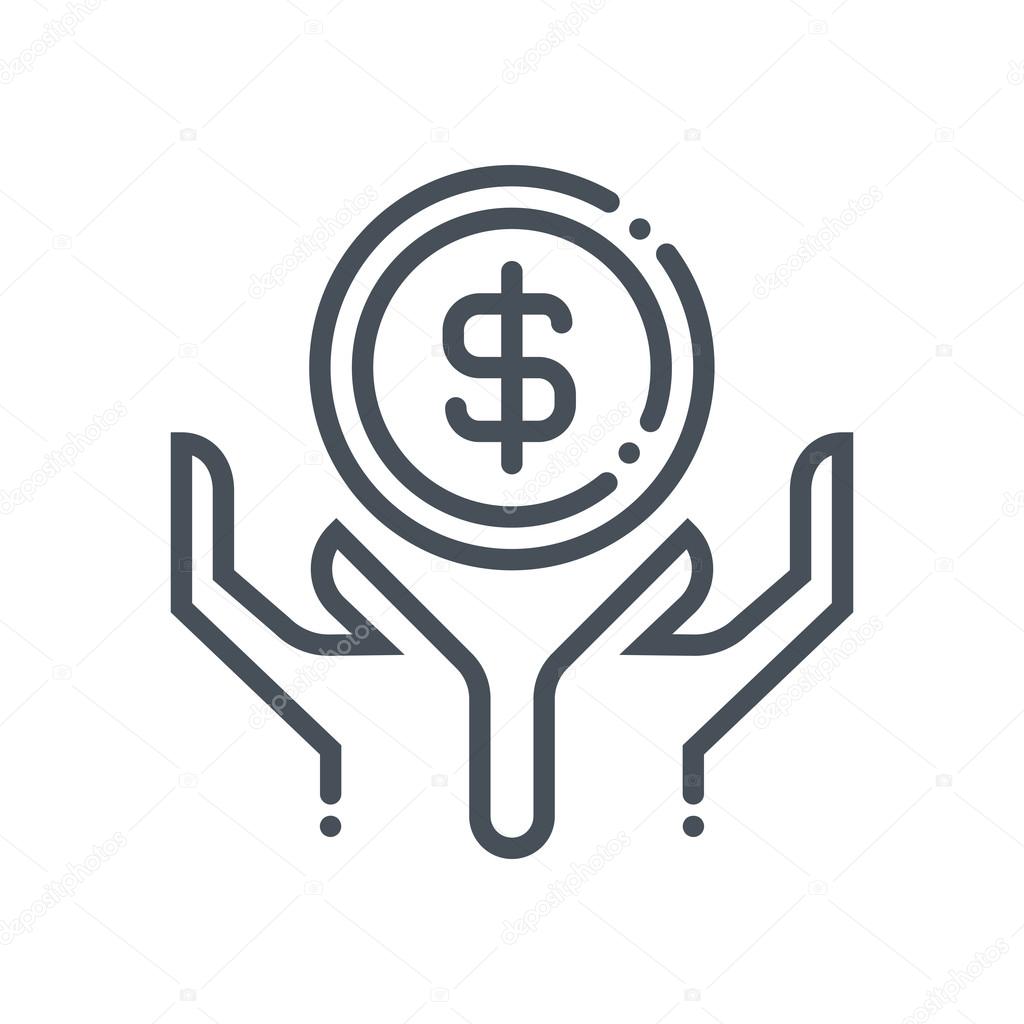 Salary Icon Black And White