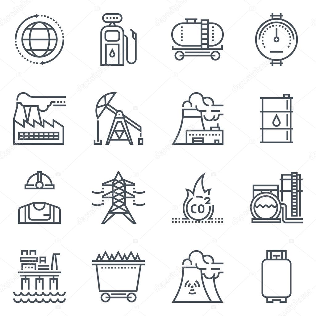 Energy industry icon Stock Vector Image by ©Howcolour #96272632
