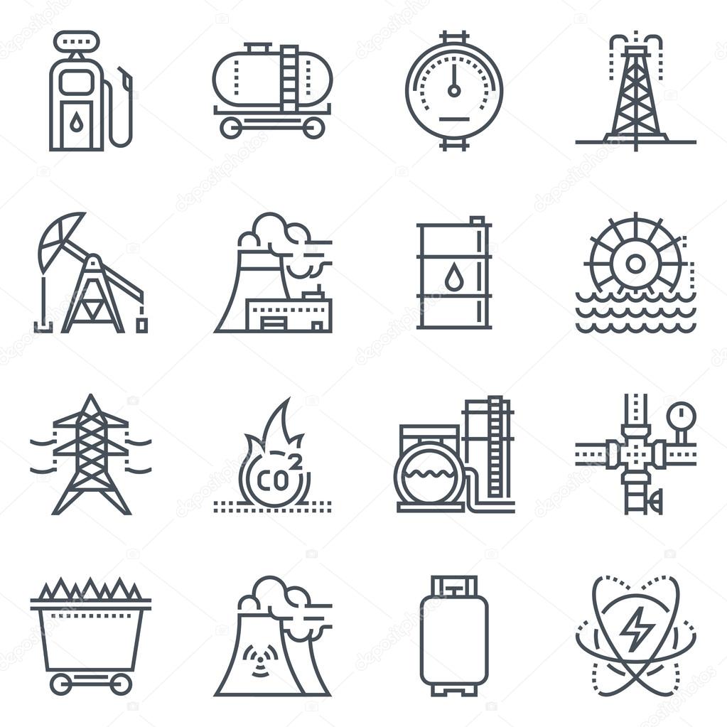 Energy industry icon — Stock Vector © Howcolour #96272636