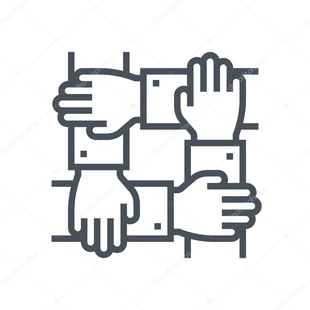 Team work icon Stock Vector Image by ©Howcolour #96274616