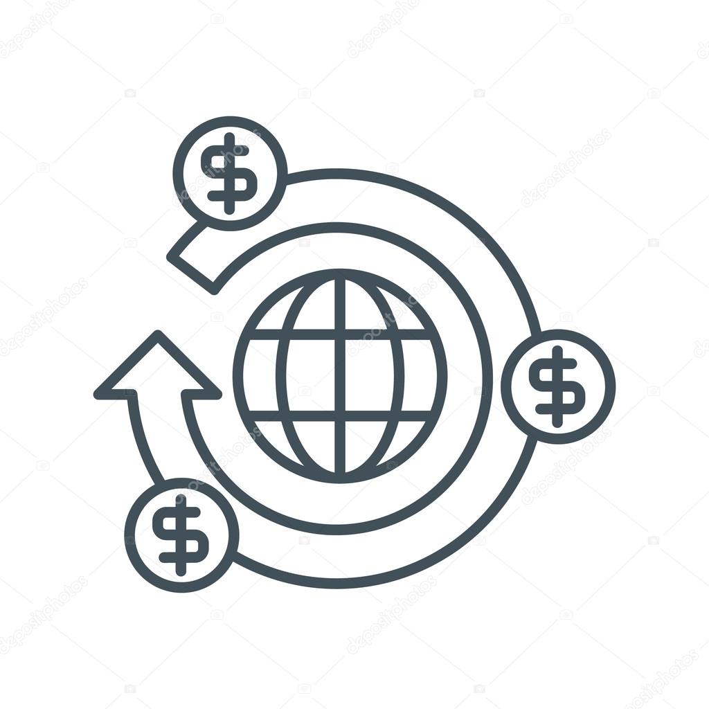 Financial Market icon Stock Vector Image by ©Howcolour #96313470