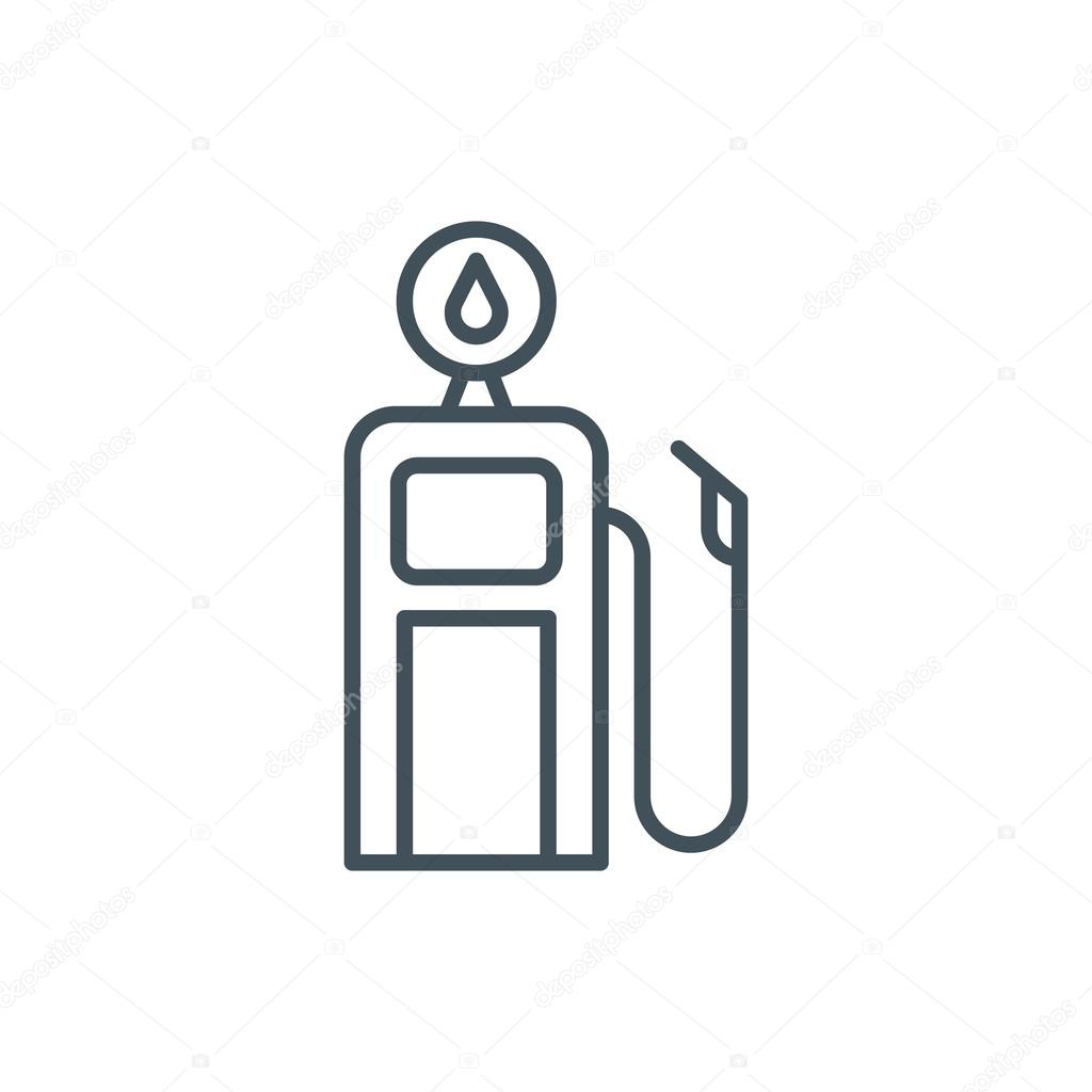 Gasoline station icon Stock Vector by ©Howcolour 96314518