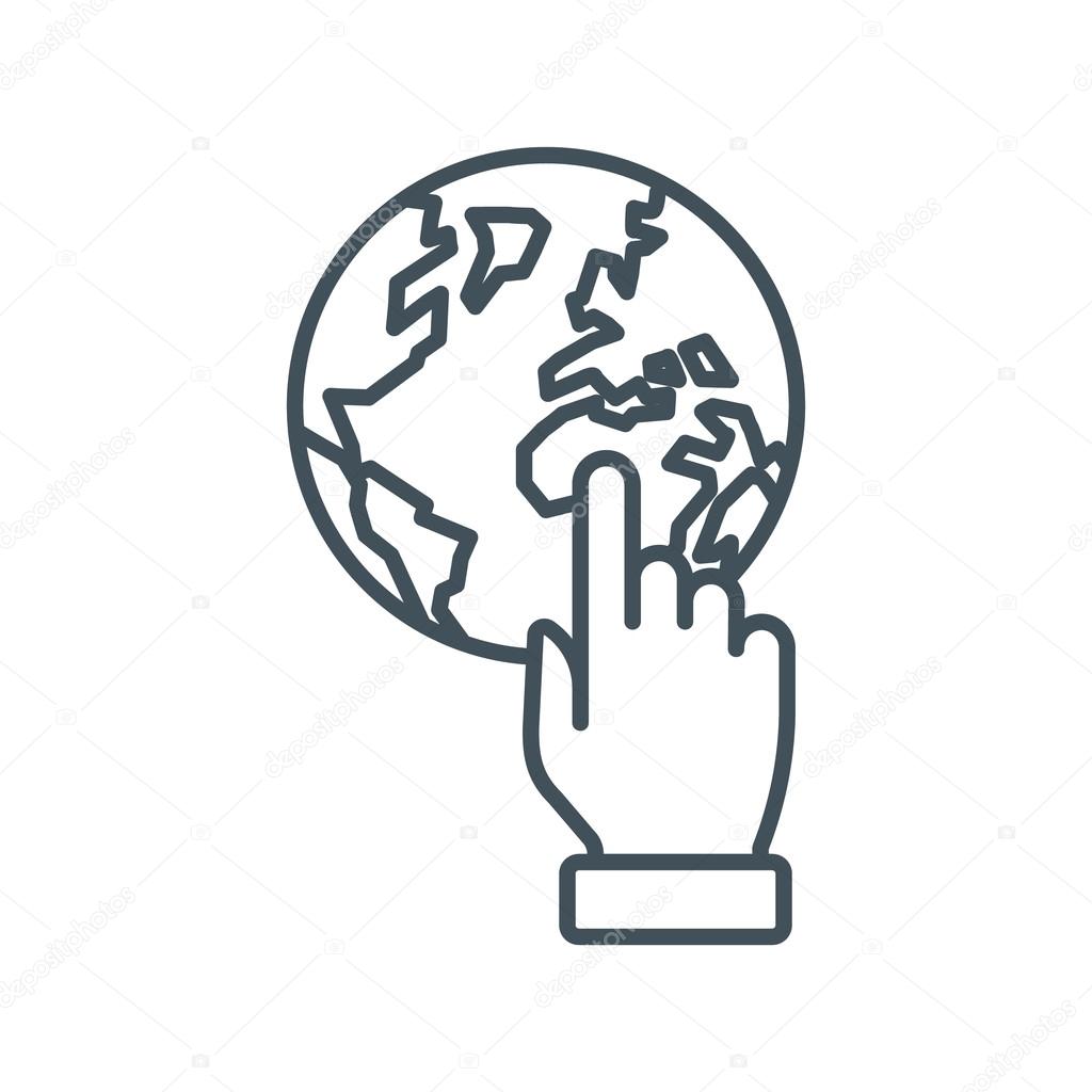 Choose a location icon Stock Vector Image by ©Howcolour #96315890