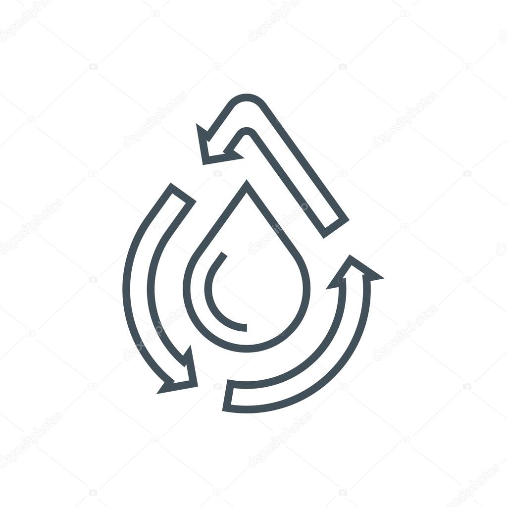 Icon: water treatment | Water treatment icon — Stock Vector © Howcolour ...