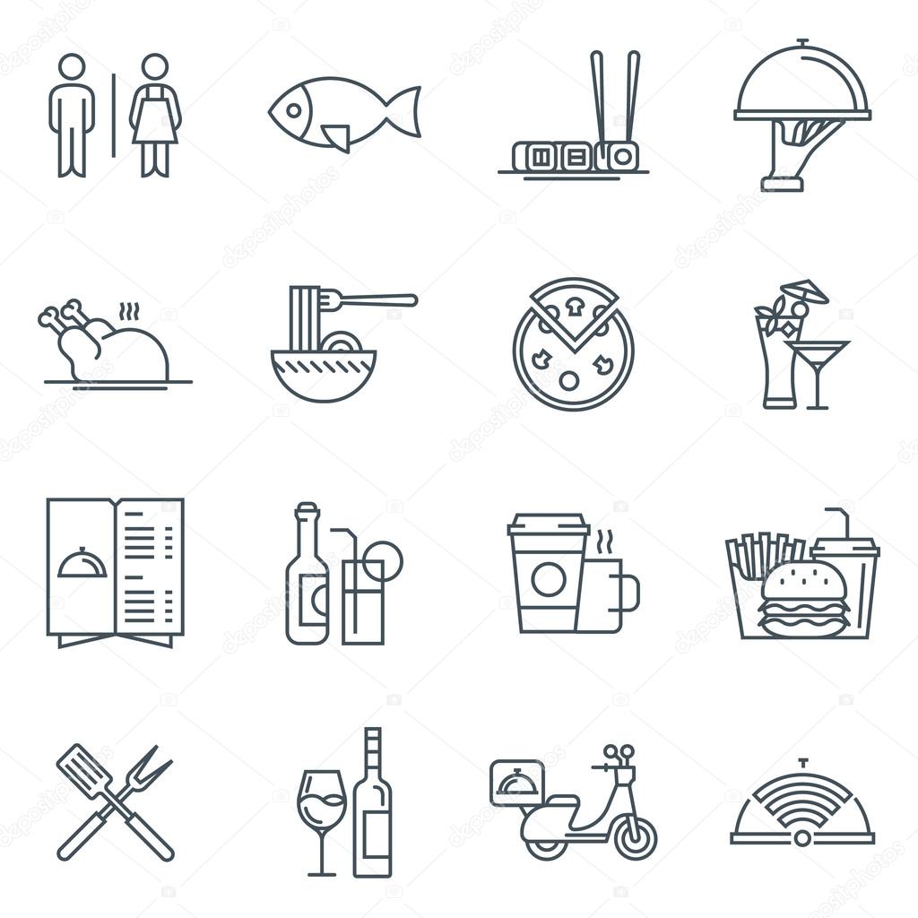 Restaurant Icon Set